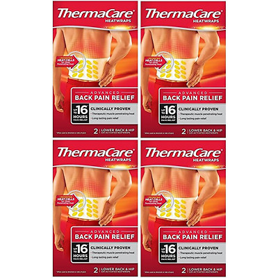 Thermacare Advanced Back Pain Relief - 8 Heatwraps - NEW (4 Packs of 2 ...