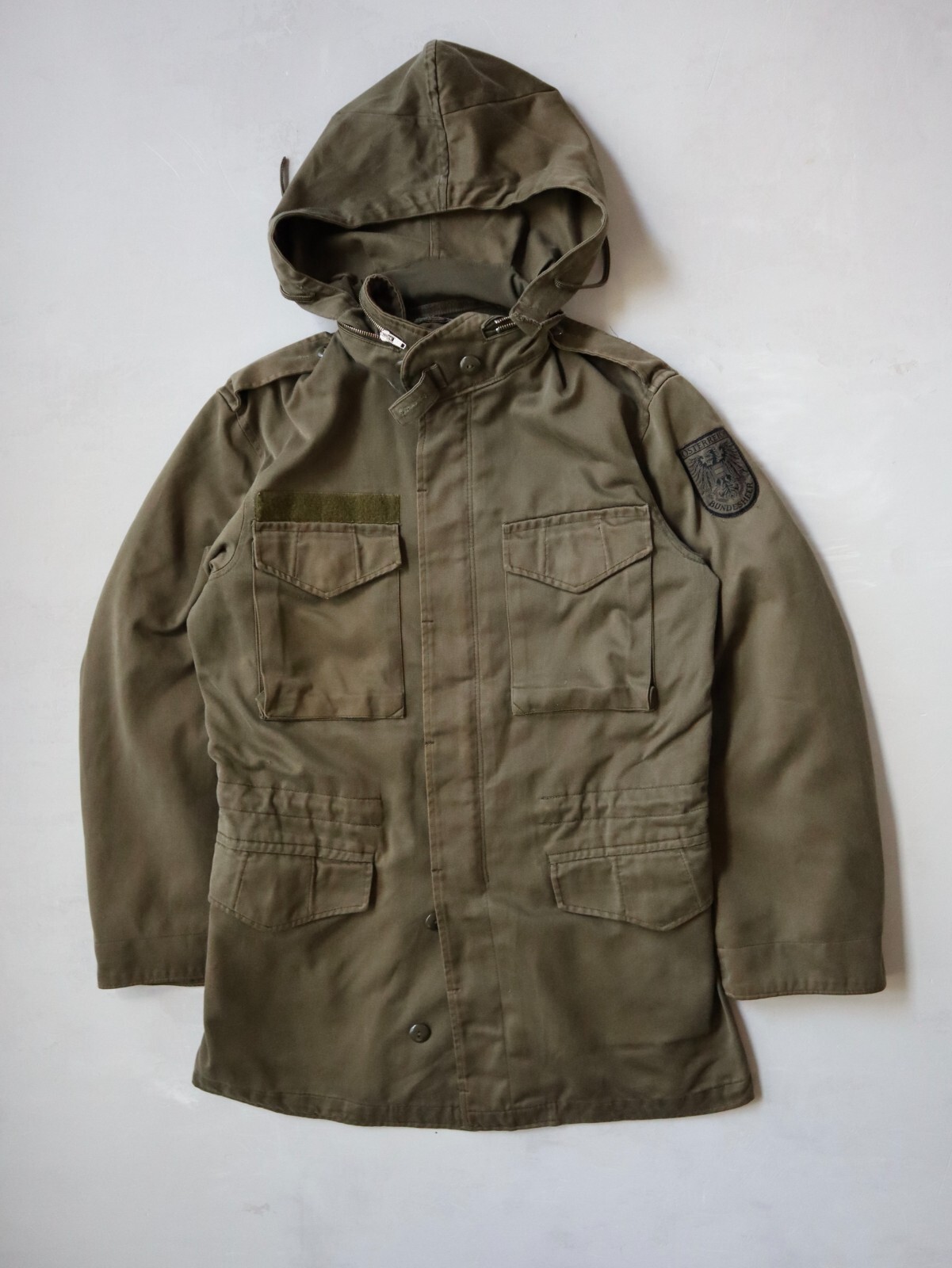 Vintage Austrian Army Field Jacket M65 Parka Military… - Gem