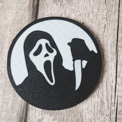 Scream Ghostface Coaster Horror Movie | eBay UK