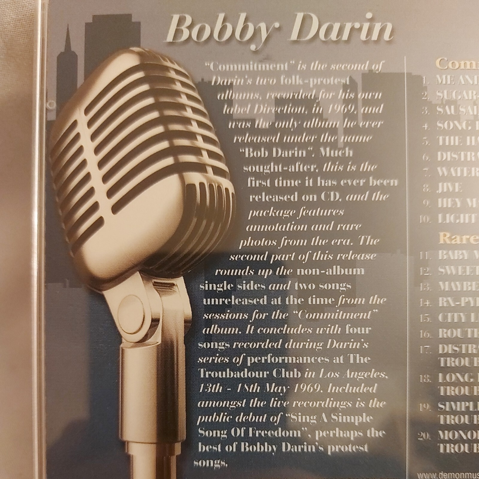 Bobby+Darin+-+Commitment%2FRare+Darin+%282007%29 for sale online | eBay