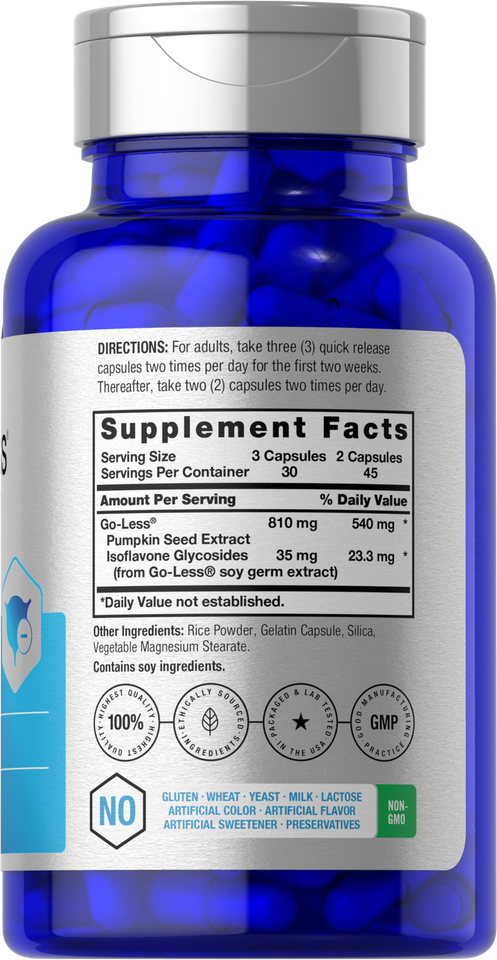 Go Less Bladder Control Pills | 90 Capsules | Maximum Strength | by ...