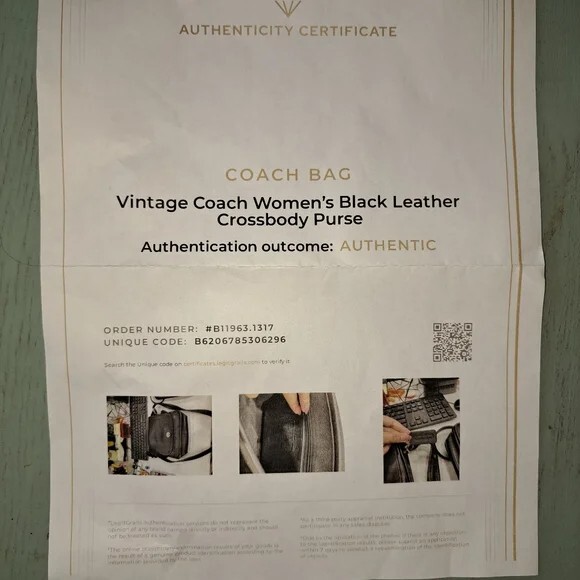 Vintage Coach 9061 Rambler's Legacy Bag With COA Black Leather ...