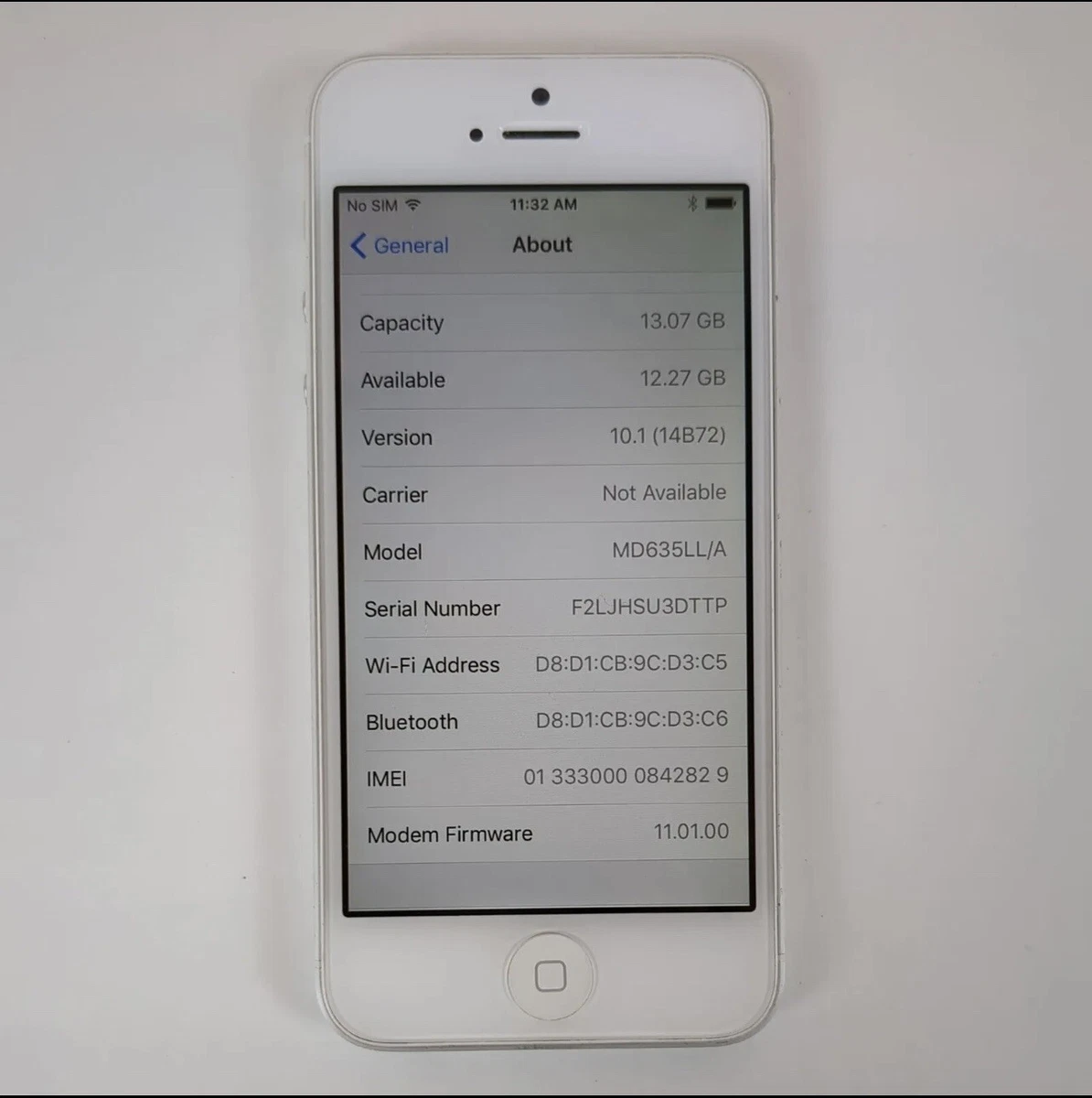 Iphone 5s White Back