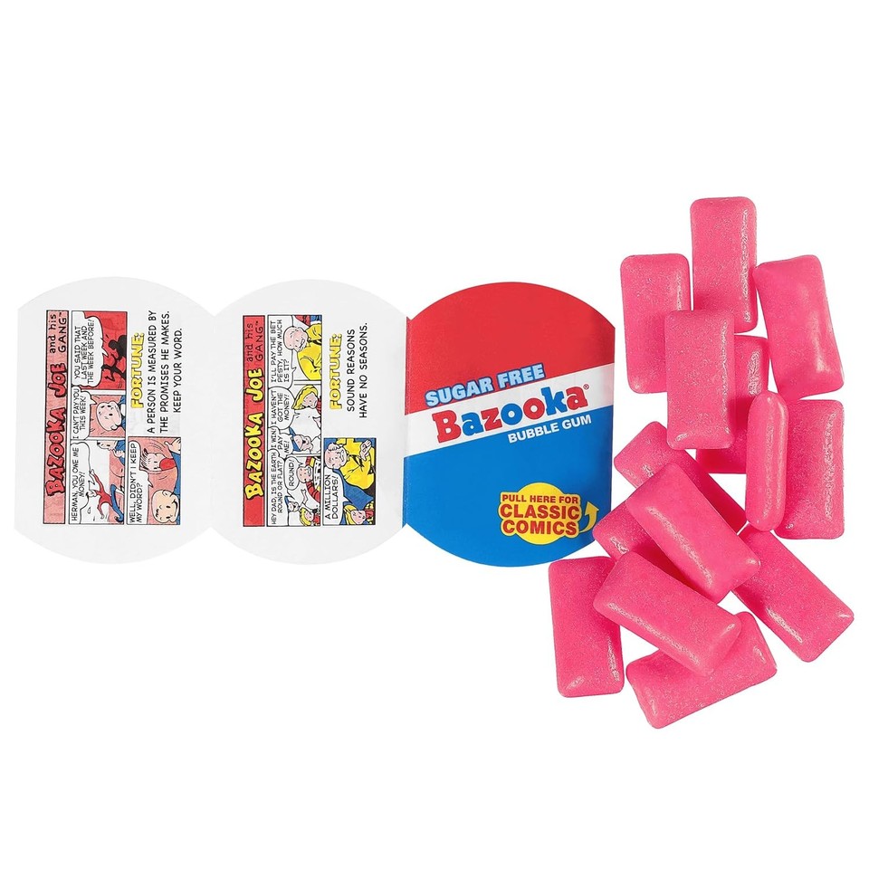 Bazooka Sugar-Free Bubble Gum Pellets Bag - 120 Count Bulk Gum ...