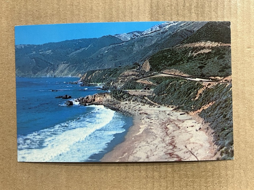 Postcard Big Sur CA California Mill Creek Area Scenic Highway 1 Vintage ...