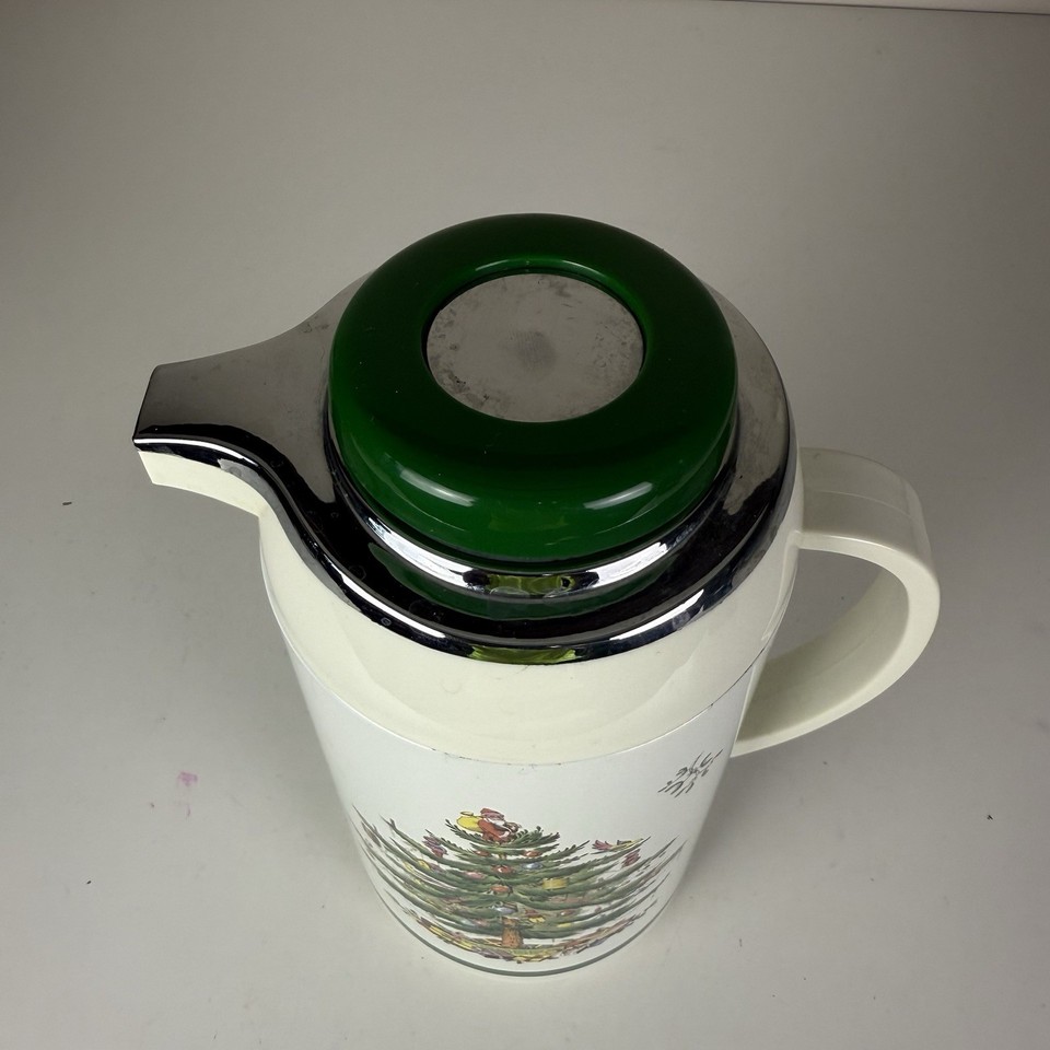 Spode Christmas Tree Pattern Thermal Carafe Thermos Pot Coffee Tea Hot ...