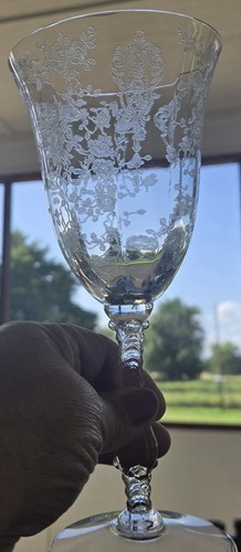 Rose Point Crystal Goblets 10 Oz Set Of 4 By Cambridge Beautiful ...