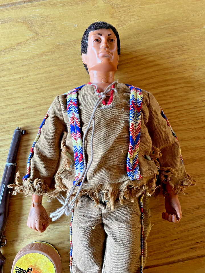 Vintage Action Man Native American Indian Brave + Scout (Cowboy) Part ...