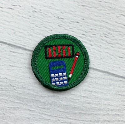Junior Girl Scouts Math Whiz Green Badge Patch Vintage 2001 - 2010 | eBay