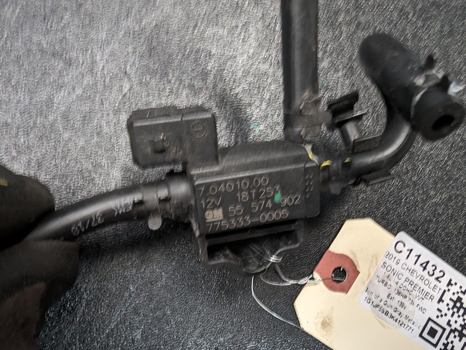 Turbocharger Intercooler Bypass Valve 2019 Chevrolet Sonic 55574902 ...