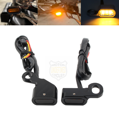 Motorcycle Sequential LED Turn Signals Flowing Mini Handlebar Light For ...