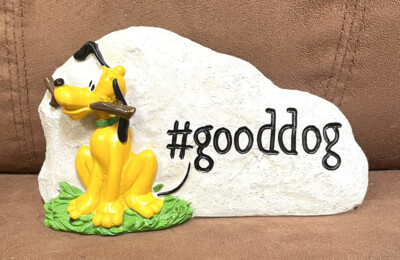 Disney Pluto Garden Rock Statue | eBay