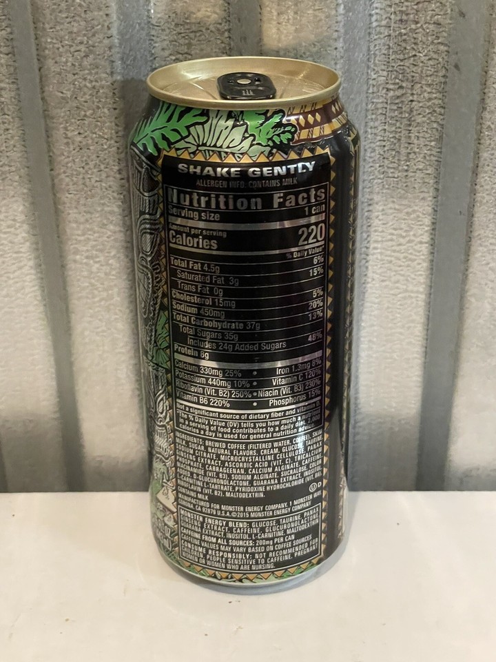 Java Monster Coffee Energy Drink Kona Blend 1 Full 15oz Can New | eBay