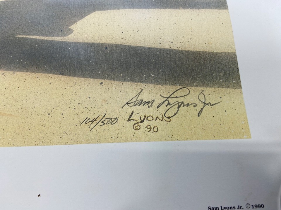 1990 Sam Lyons Jr WWII F4U Corsair "Pacific Sunrise" Signed & Numbered ...