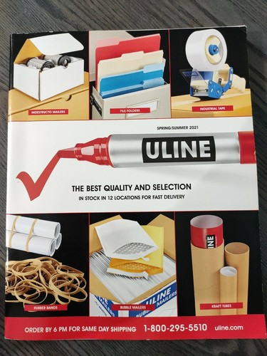 ULINE SHIPPING SUPPLY SPECIALISTS CATALOG BOOK Spring Summer Edition ...