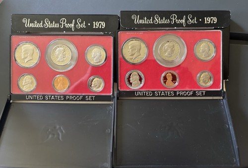 Lot Of 4 US Mint Proof Sets 1979 & 1983 Nice Mirrors | eBay