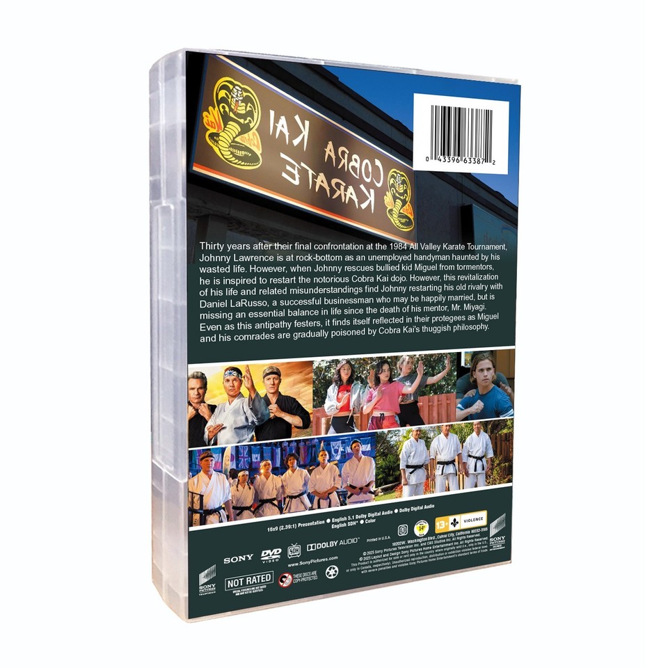 COBRA KAI: the Complete Series Seasons 1-6 (DVD 14-Disc Box Set) Brand ...