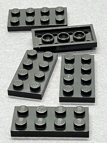 LEGO 2x4 Black Plate Part 3020 (5pcs) - Vintage Black | eBay