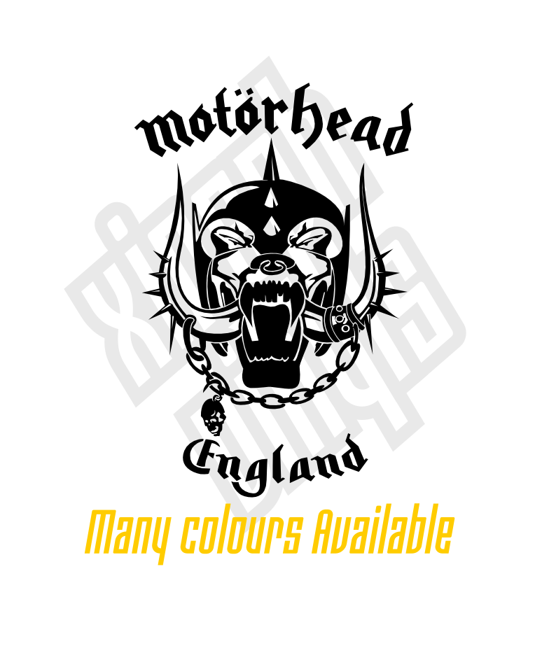 Motorhead England vinyl sticker decal car rip memorial (window optional ...