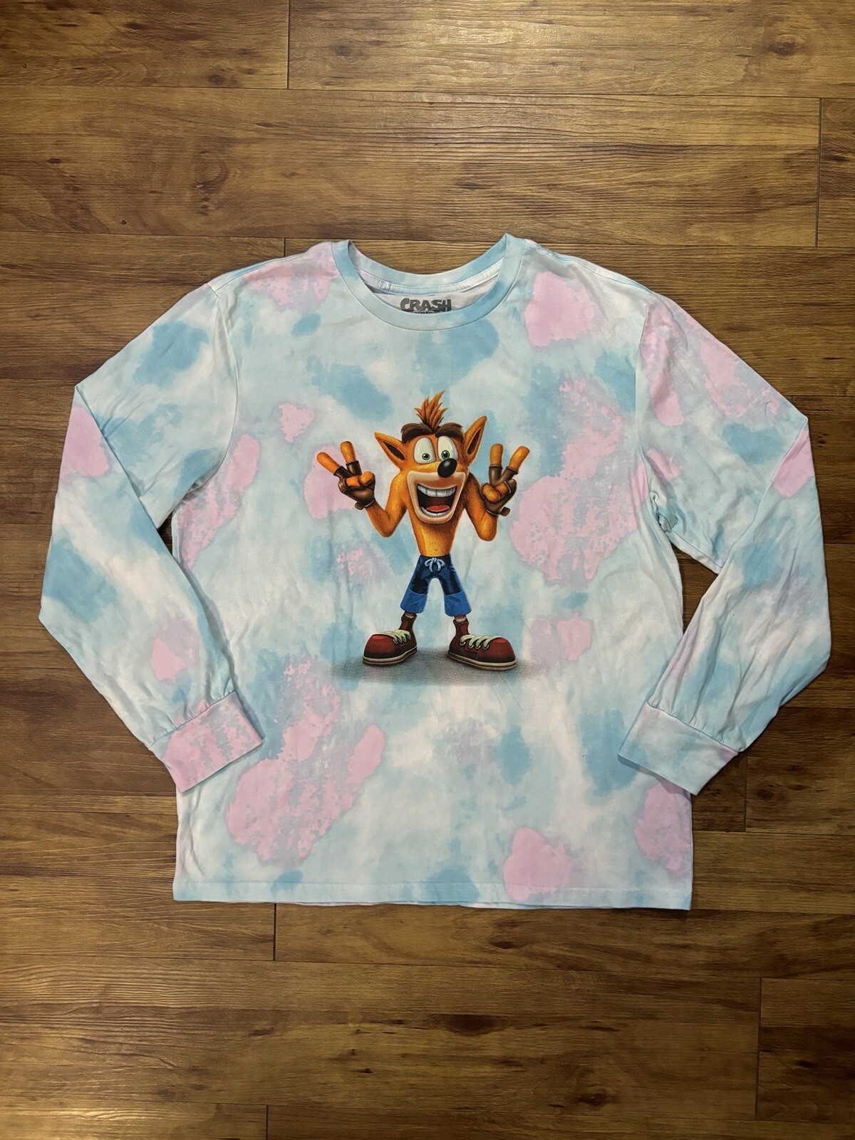 Crash Bandicoot Shirt Crash Team Racing L Tie Dye Pla… - Gem