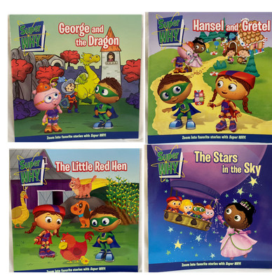Super Why PBS Kids Watch & Play Children's Paperback BooksYOUR CHOICE ...