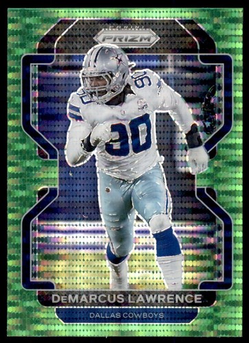 DeMarcus Lawrence 2021 Panini Prizm Green Puslar Dallas Cowboys #244 ...