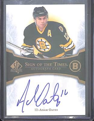 2007-08 Upper Deck SP Sign of the Times Autograph #ST-AO Adam Oates | eBay
