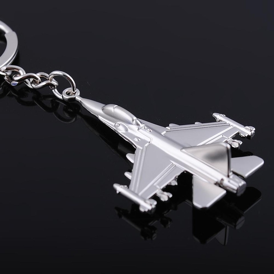 1PC Airplane Fighter Metal Keychain Keyring Keyfob Key Chain Pendant ...