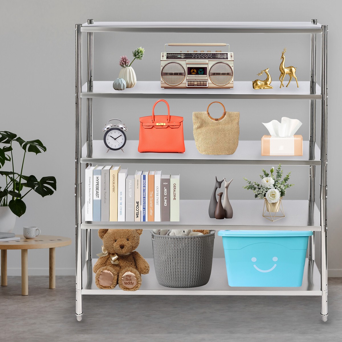 Adjustable Shelves Blue, White, Grey, Or Customized Warehouse Storage