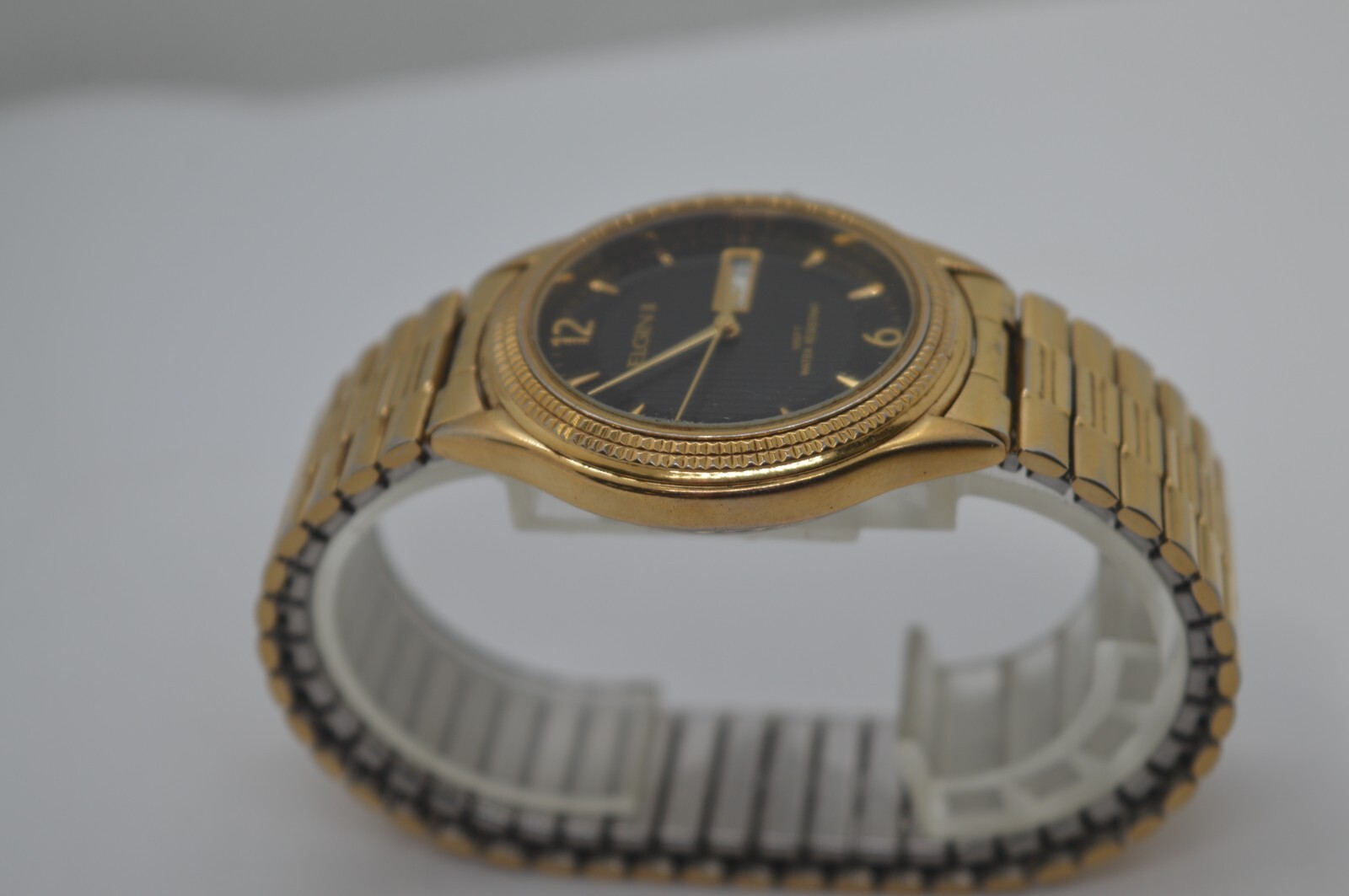 Vintage ELGIN II DAY DATE FCT002 Mens Quartz Watch New Battery Nice ...