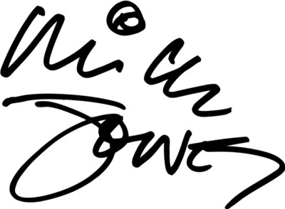 Mick Jones autograph VINYL DECAL sticker THE CLASH signature punk rock ...