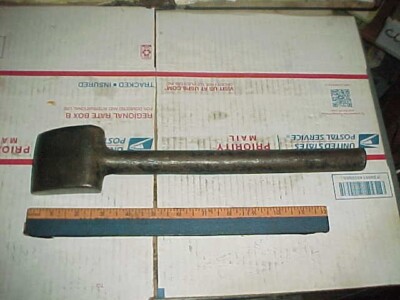 Auto Body 13 3/4" Long Handled Dolly Hand Anvil Spoon Shop Hammer Tool ...