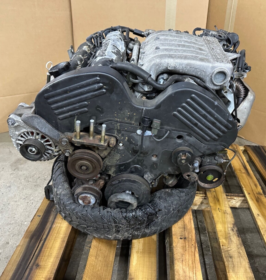 91-99 MITSUBISHI 3000GT VR4 3.0L 6G72 V6 TWIN TURBO AWD ENGINE MOTOR 4 ...
