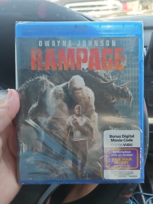 Rampage (Blu-ray, 2018) Dwayne Johnson Naome Harris Malin Akerman Jane ...