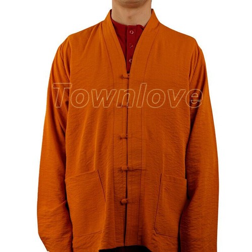 Buddhist Monk Kung Fu Cotton Coat Tai Chi Shaolin Meditation Uniform | eBay