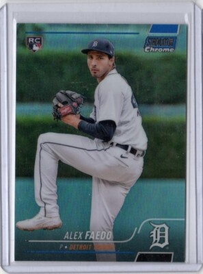 2022 Topps Stadium Club Chrome ALEX FAEDO RC Rookie Card Blue Refractor ...