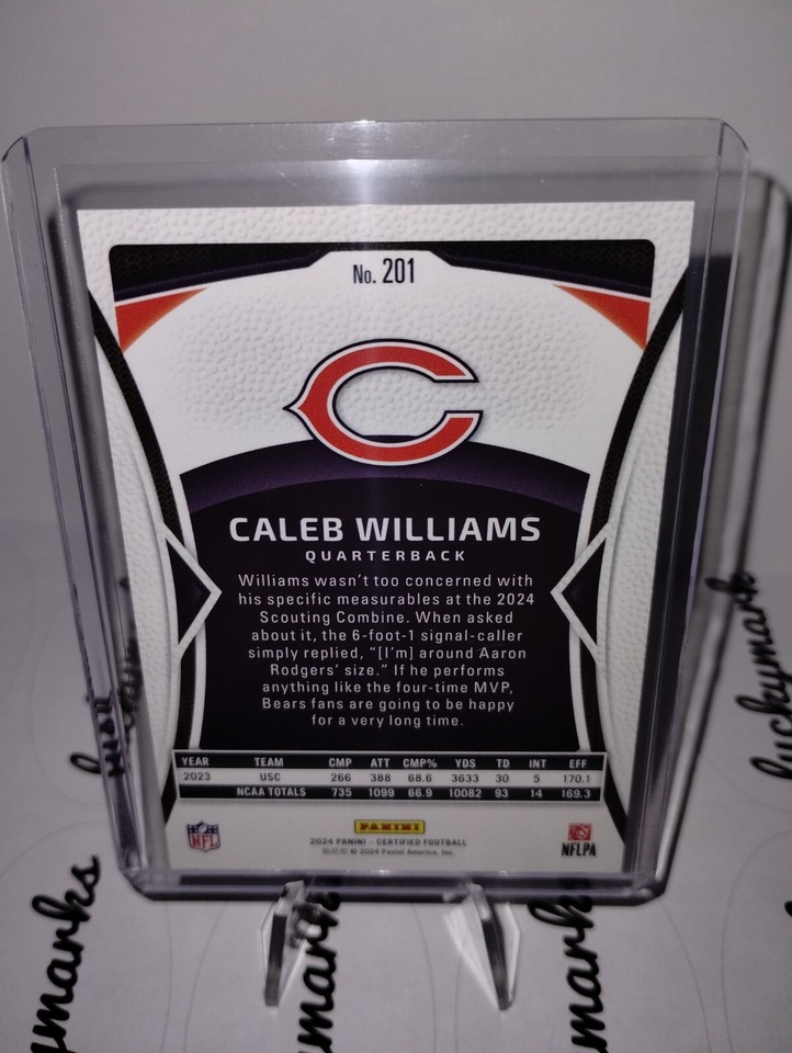 2024 Panini Certified Caleb Williams Rookie Card/400 | eBay