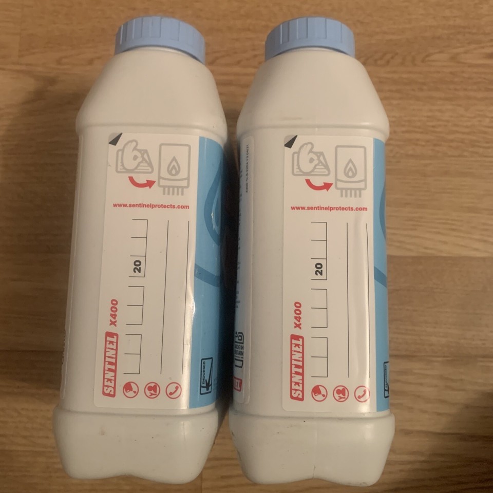 2x Sentinel X400 Central Heating System Cleaner | eBay UK