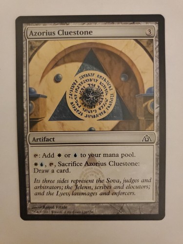 MTG Magic The Gathering Card Azorius Cluestone Artifact Dragon's Maze ...