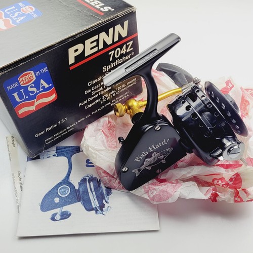 Penn Spinfisher 704Z Custom Cover Spinning Reel New Boxed Drilled Rotor ...