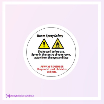 Room Spray Safety warning and usage instruction labels - 140 Labels ...