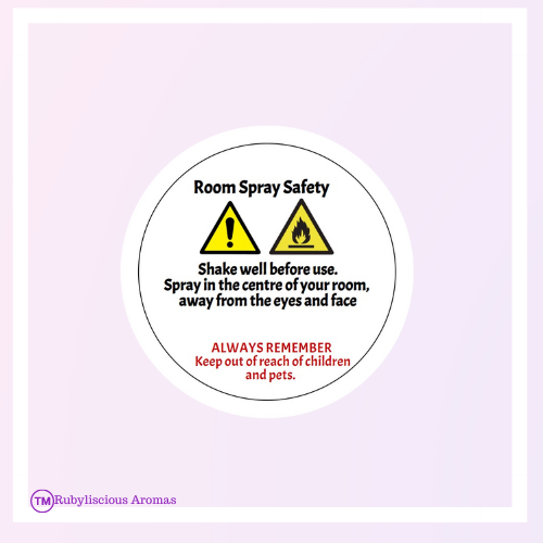Room Spray Safety warning and usage instruction labels - 140 Labels ...