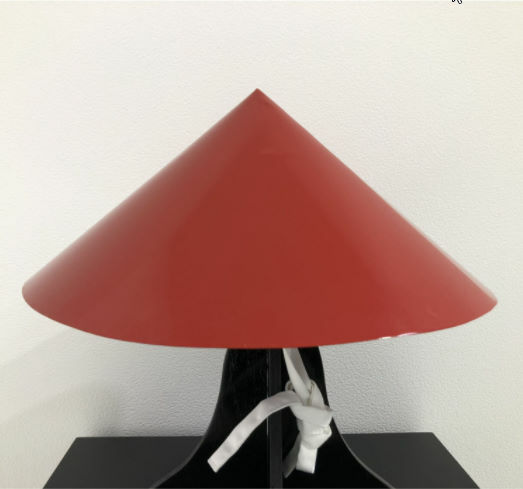 Samurai Jingasa red Japanese traditional triangle Hat iron Protector ...