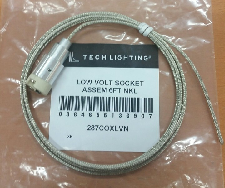 Tech Lighting Replacement Low Voltage Pendant Socket with 6' Field ...