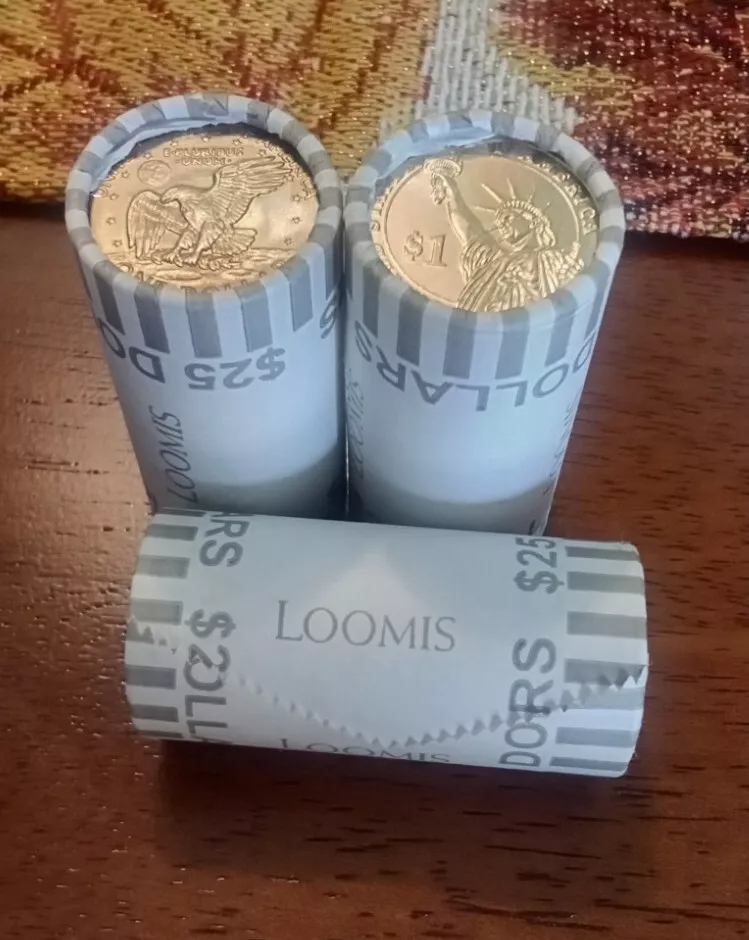 Roll Of Dollar Coins