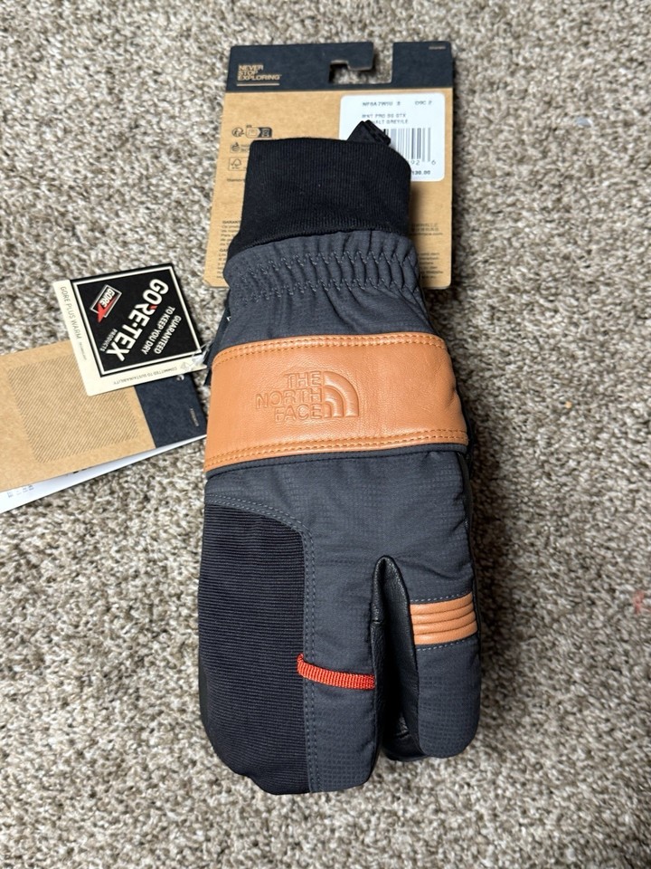 New The North Face Pro Montana Sg Gtx Gore Tex Trigger Mitt - Small Grey - Ski | eBay
