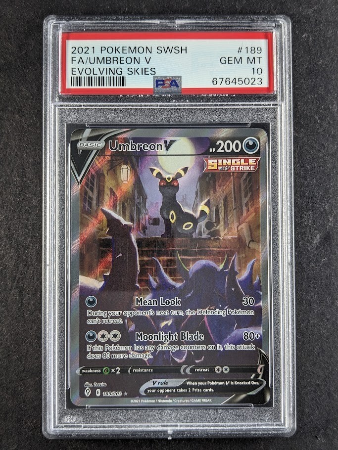Umbreon V 2021 Sword & Shield: Evolving Skies #189/203 Holo (Alternate ...
