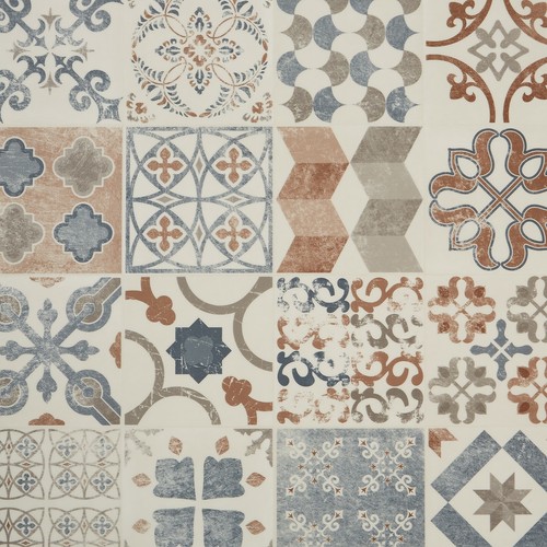 Lino Flooring Vintage Moroccan Mosaic Tiles Foam Sheet Lino ...