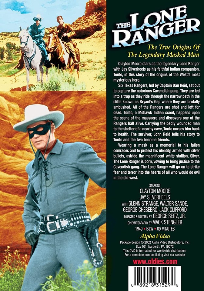 The Lone Ranger (DVD) Clayton Moore Glenn Strange Jay Silverheels ...