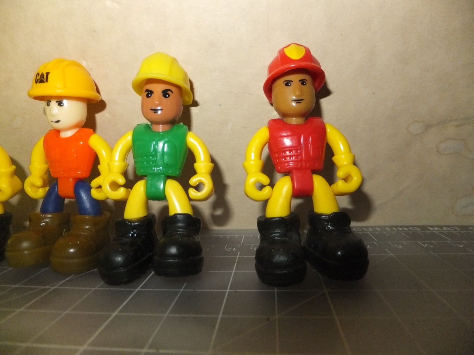 Nikko Toys Ltd Lot of 4 Construction Worker Action Figures Machine ...